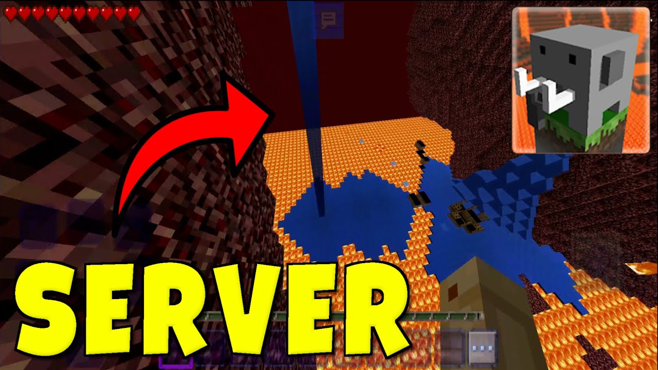 SERVER WATERFALL in The NETHER in Craftsman Building Craft - YouTube