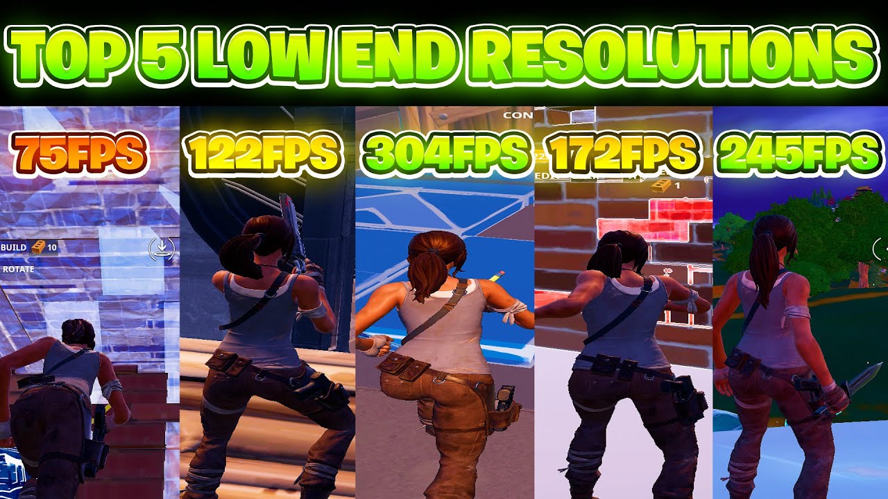 TOP 5 BEST STRETCHED RESOLUTIONS In Fortnite Season 4 For Low End PC ...
