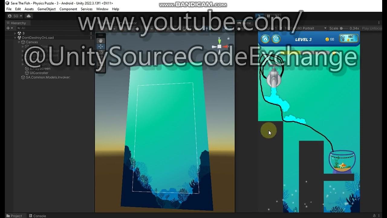 Save The Fish - Physics Puzzle sellunitysourcecode - YouTube