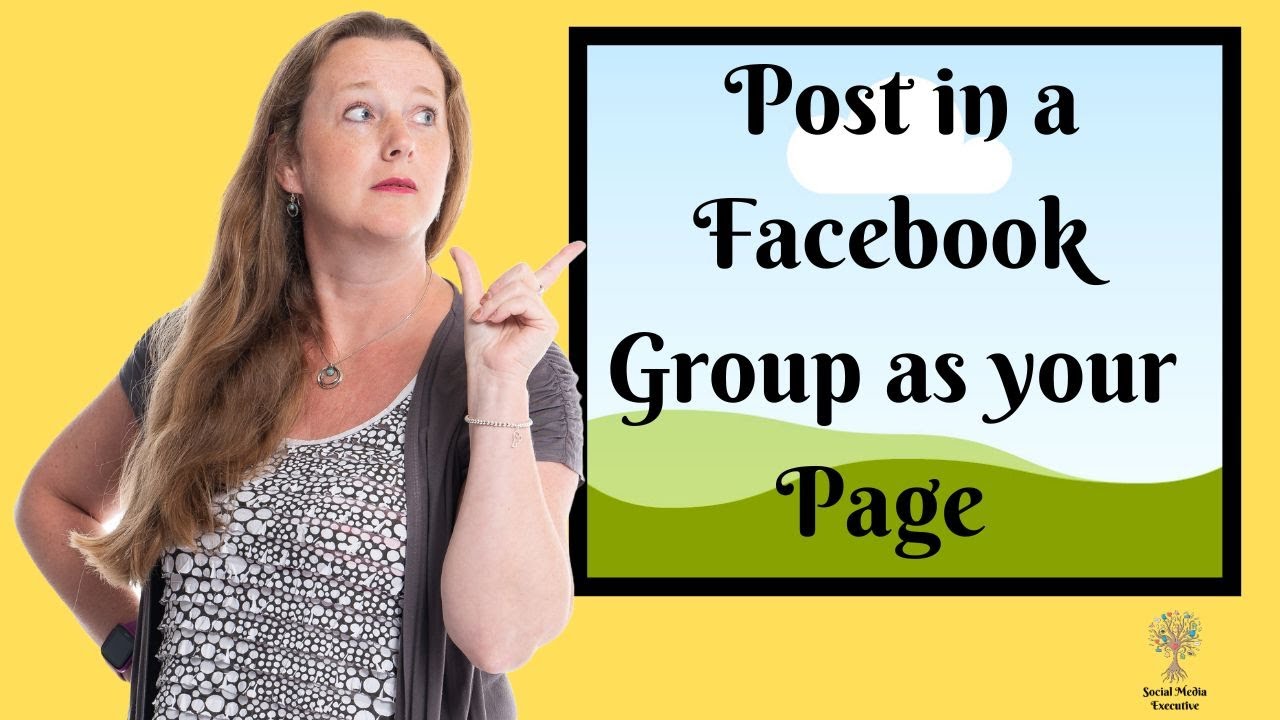 How to post in a Facebook Group as your Page - YouTube