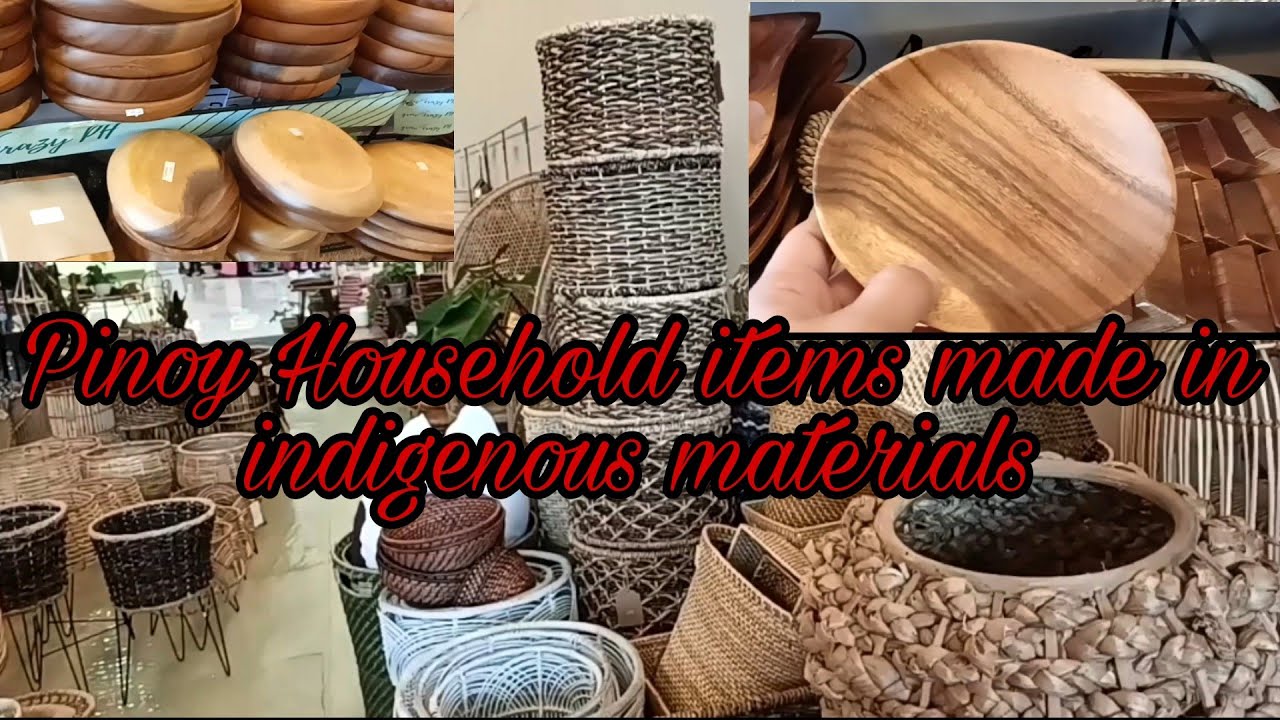 Pinoy household items made of indigenous materials - YouTube