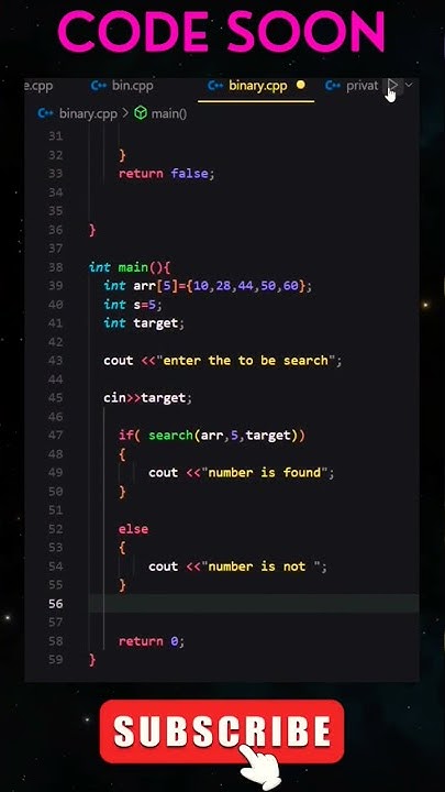 Binary Search Program In C Codesoon Coding Youtube