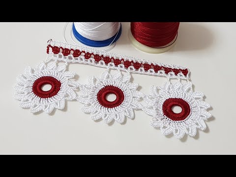 1362 Çeyiz Hazırlığı Yapanlar Buraya Hem Kolay Hem Güzel Çiçekler Havlu Kenarı  Yapımı