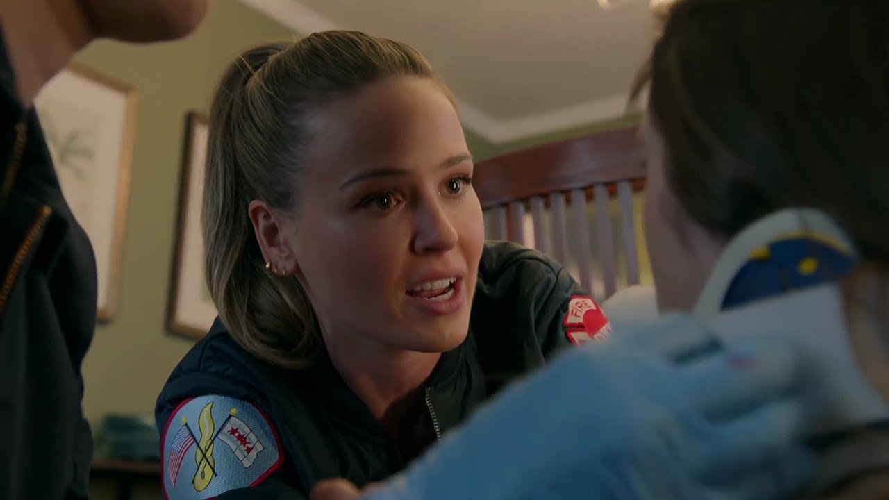 Novak Calms Down a Girl With a Straw In Her Nose on Chicago Fire 12x10 ...