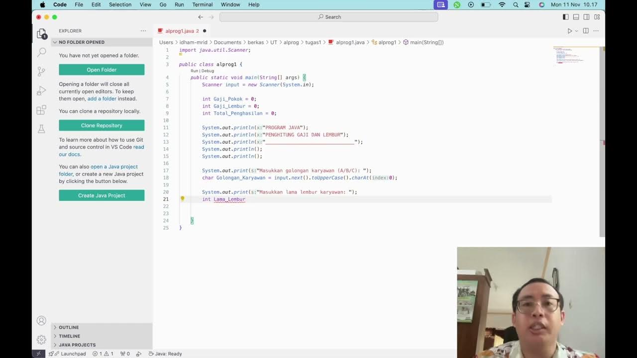 Tugas 1 Algoritma dan Pemrograman - Flowchart & Pseudocode - Universitas Terbuka - YouTube