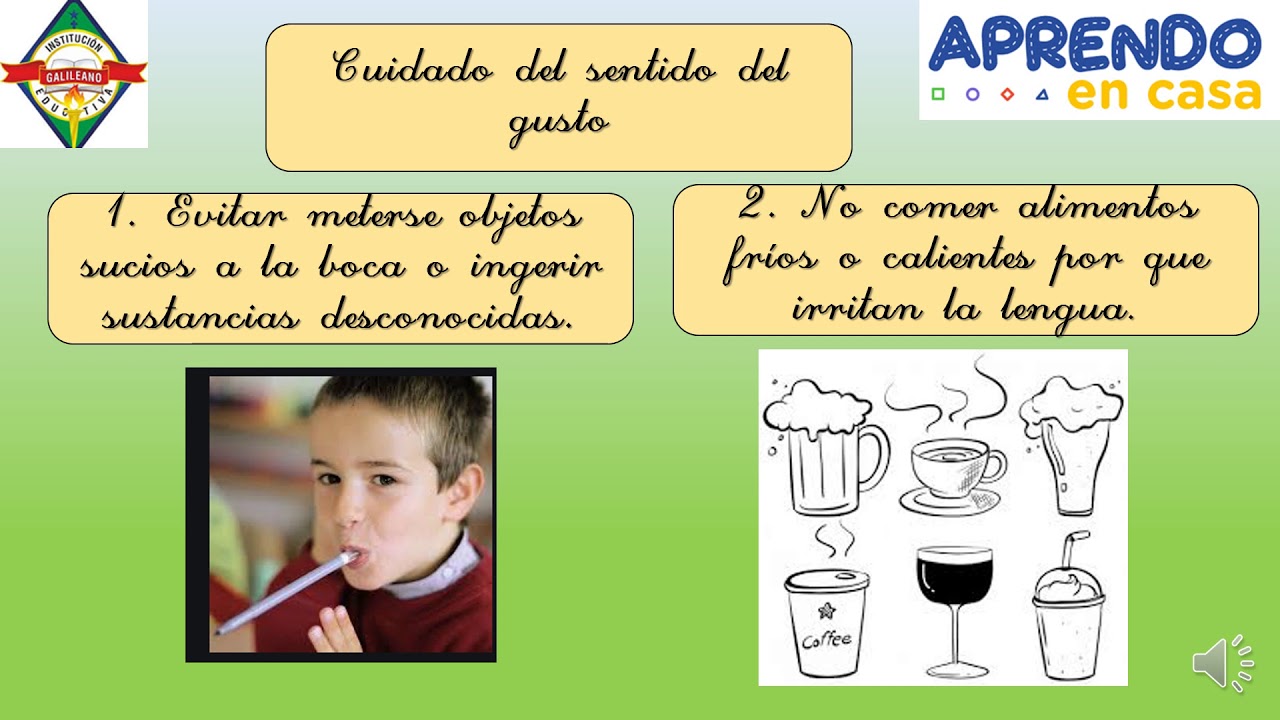 Primer Grado: enfermedades y cuidado del sentido del gusto - YouTube