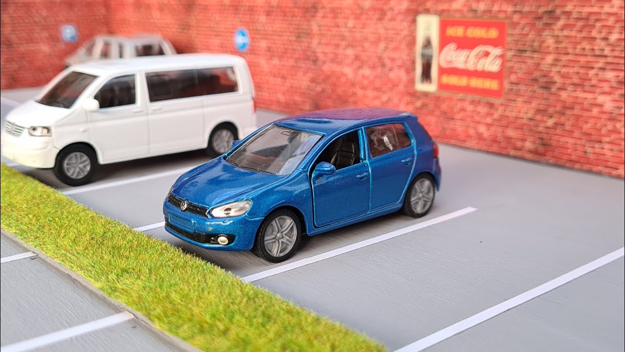 Parking Various Diecast Model Cars in the Car Park - YouTube