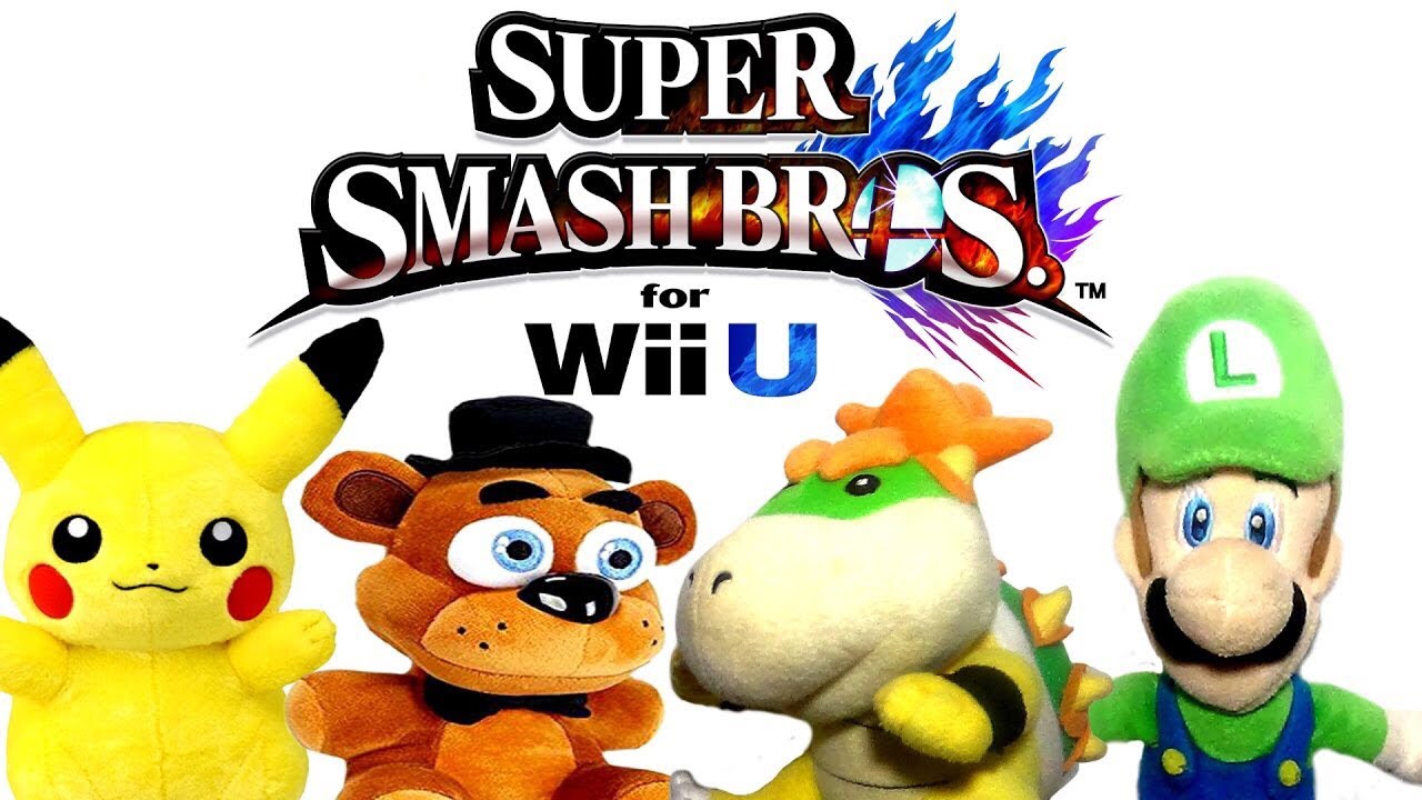 Pikachu, Freddy, Bowser Jr And Luigi Play Super Smash Bros Wii U - YouTube