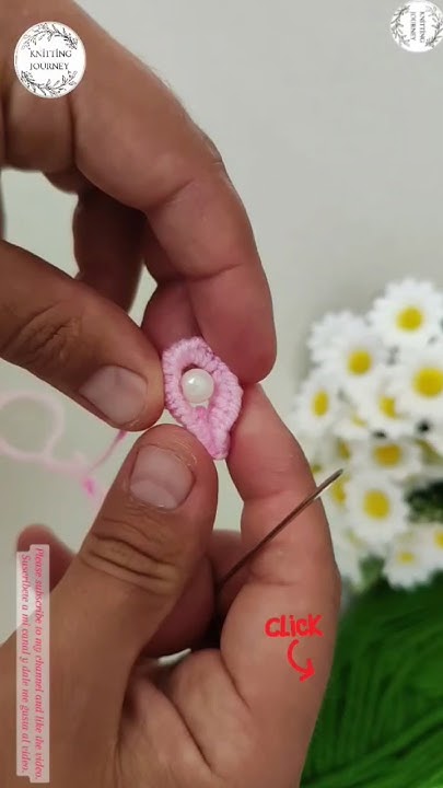 EASY WOOLEN FLOWER PATTERN MAKING TUTORIALS - YouTube