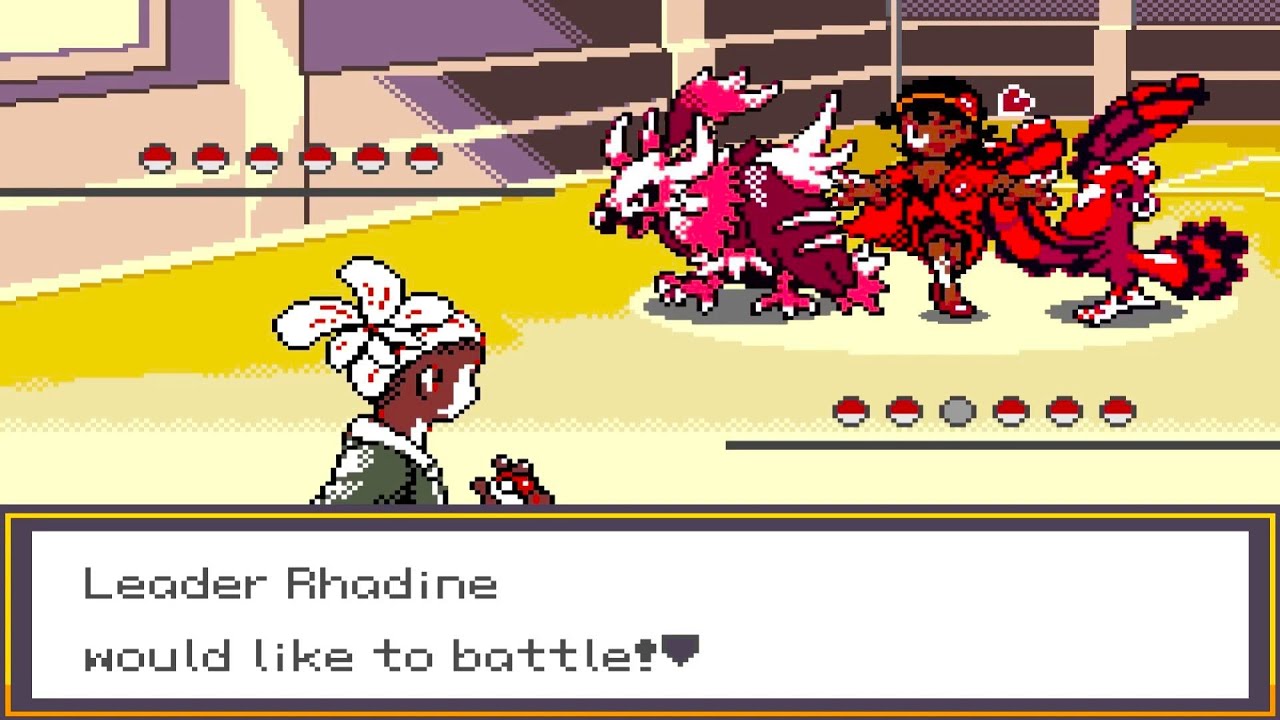 Pokemon Lazarus - vs Elite Four Rhadine (Hard Mode) - YouTube