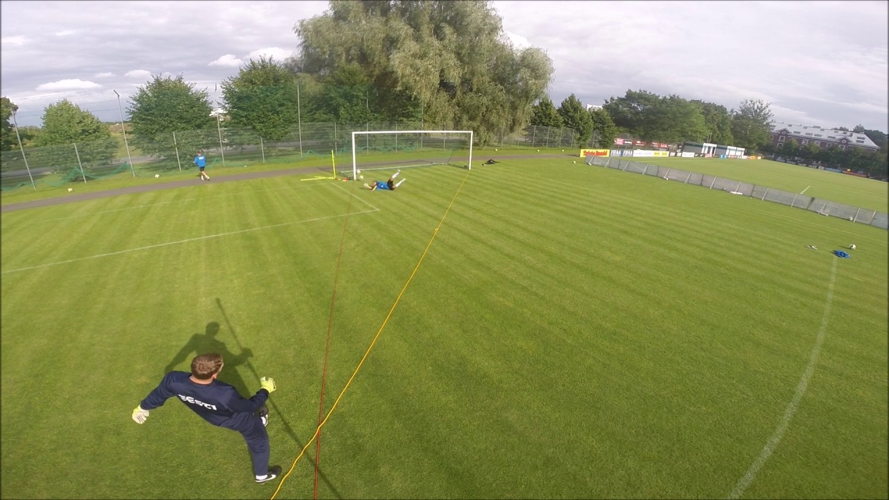 Goalkeeper training: Close range/distance shots from zone 2 (diagonal ...