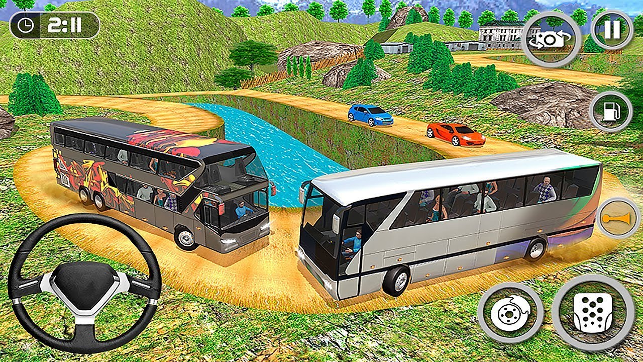 Coach Bus Simulator 2018 - mobile Bus driving Gameplay - YouTube