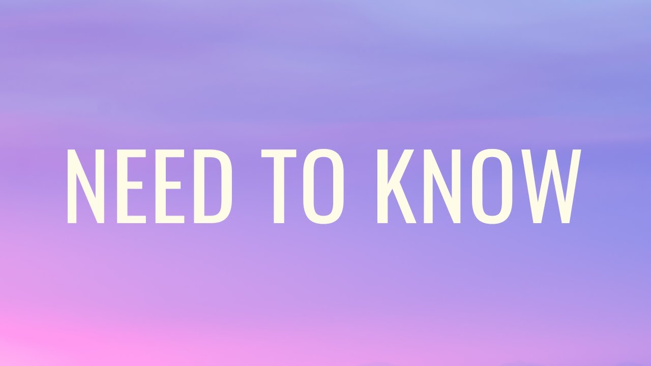 doja cat - need to know (sped up) - YouTube