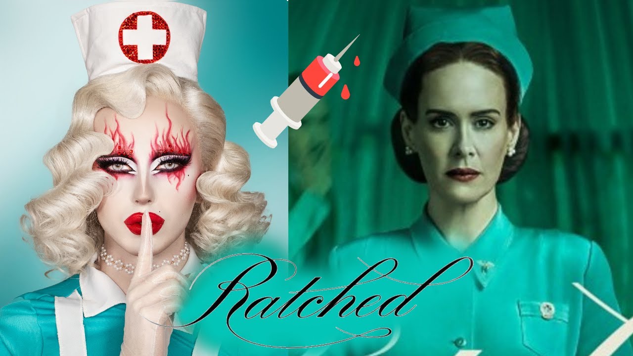 RATCHED inspired LOOK & Makeup 🩸 - YouTube