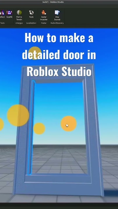 How to make a detailed door in Roblox Studio - YouTube
