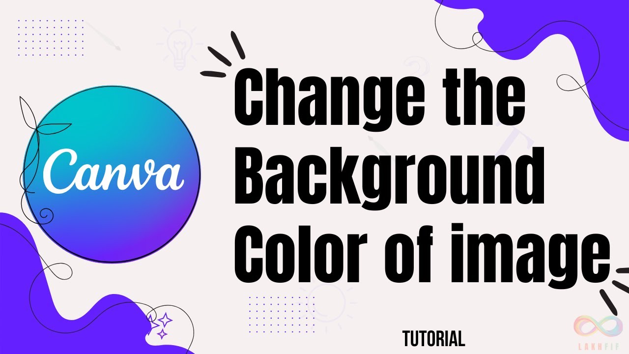 How to change background color of photo in Canva - YouTube