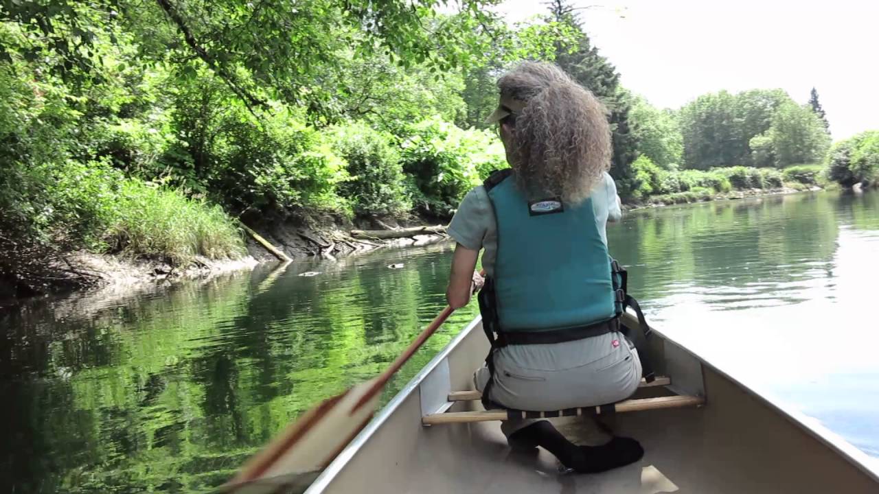 Paddling the Humptulips River - 2 / Under the bridge [NATURE] - YouTube