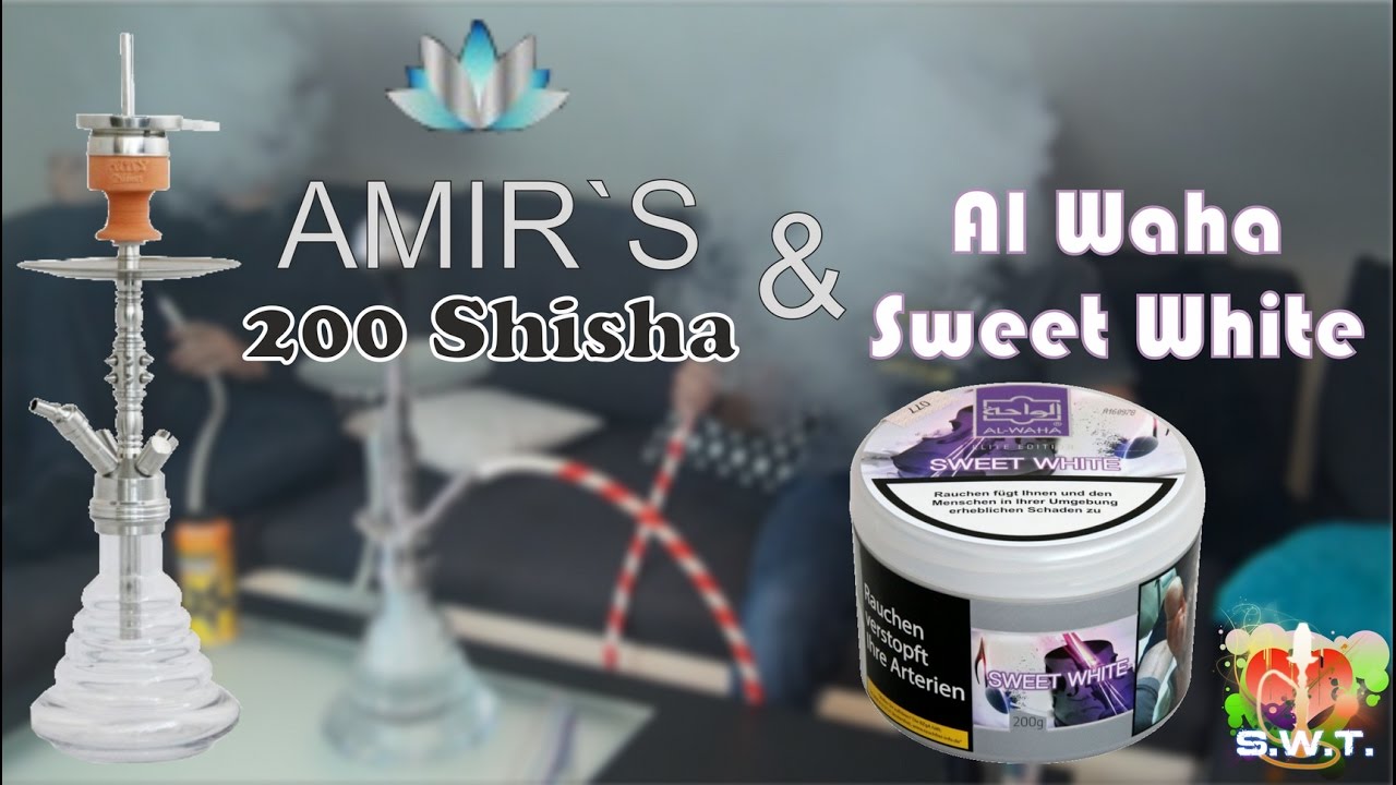 Amir 200 Shisha & Al Waha Sweet White (Salep) - YouTube