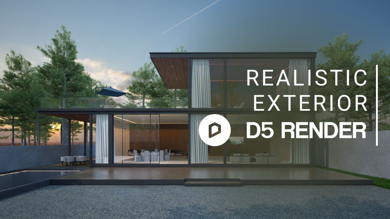 Realistic Exterior Render with D5 Render | Private House 338 ...