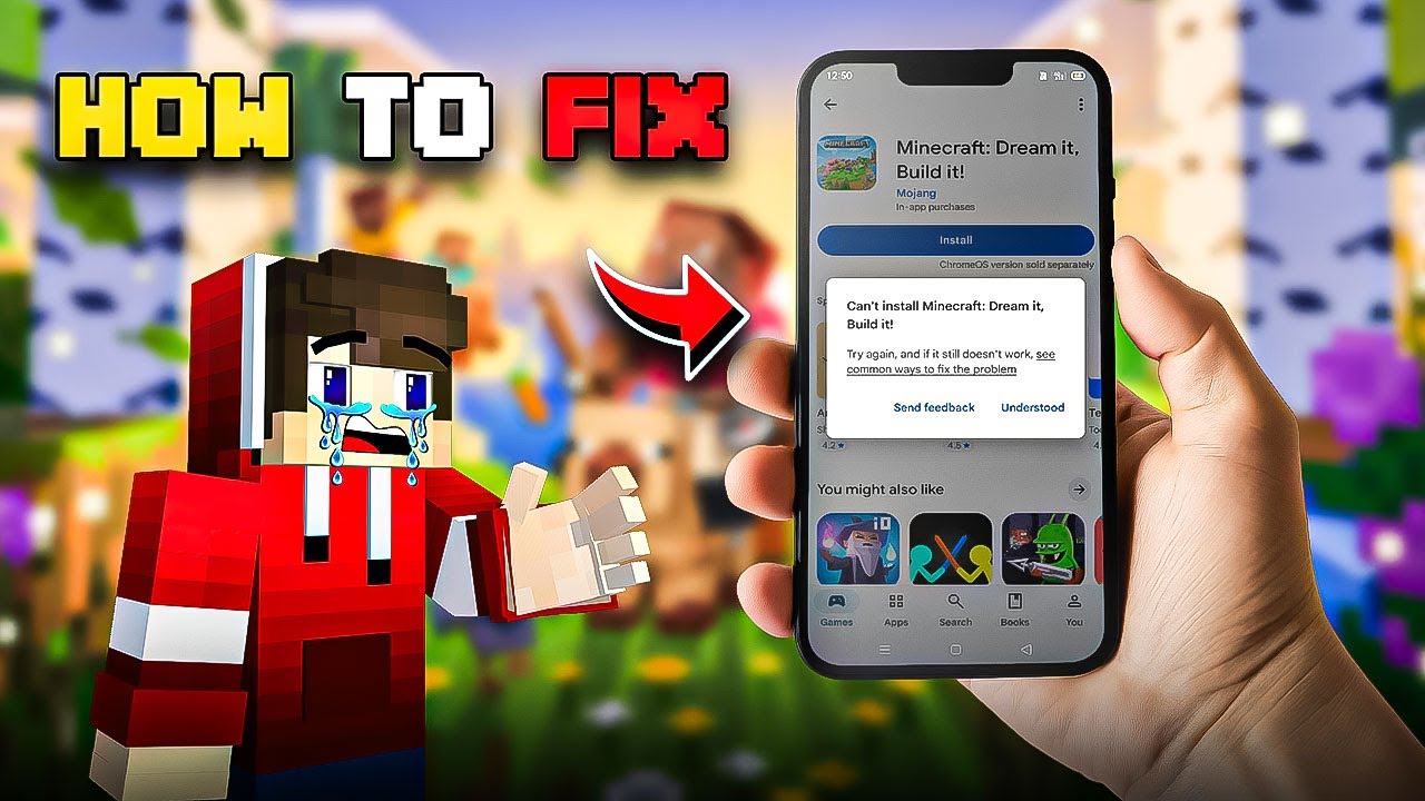 How to fix Can't install Minecraft in Play store : Minecraft app not ...
