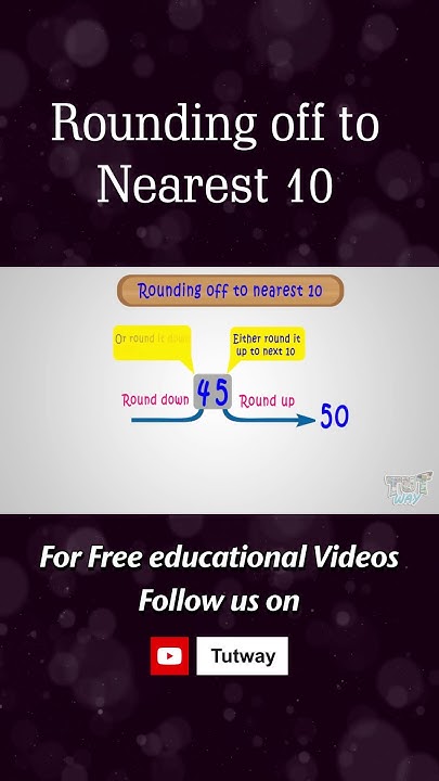 Estimate Sum Rounding Off To Nearest 10 Math Youtube