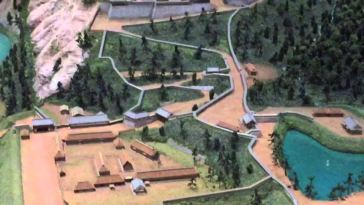 A model of Aoba Castle, map, model, Sendai, castle , Date Masamune ...