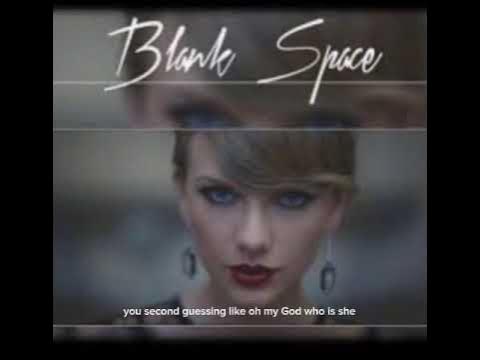 Taylor Swift~Blank Space (lyrics) - YouTube