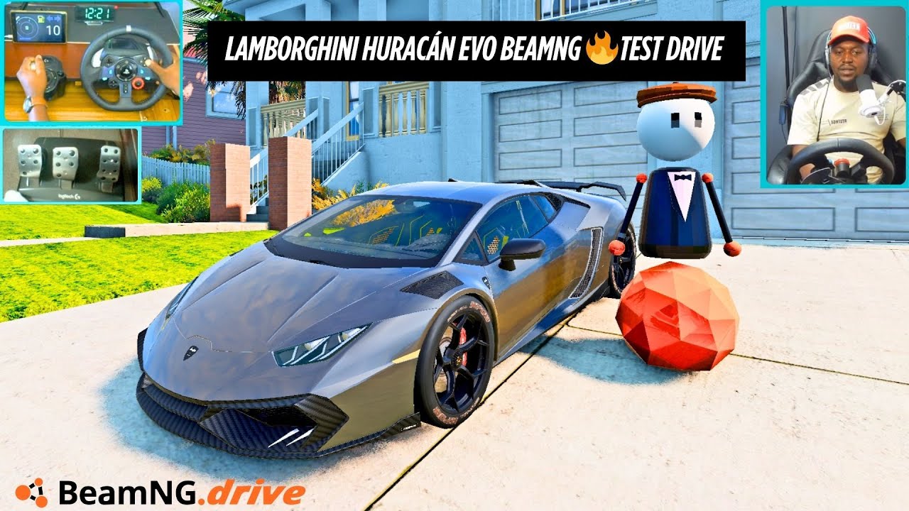 Lamborghini Huracán Evo BeamNG Mod Test | Supercar Driving with ...
