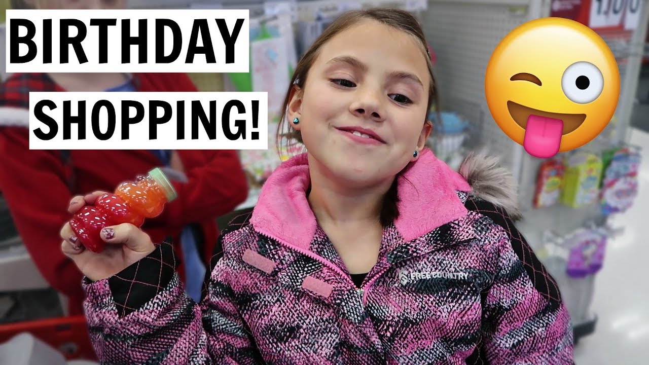 TWEEN GETS IN TROUBLE! BIRTHDAY PARTY SHOPPING VLOG - YouTube