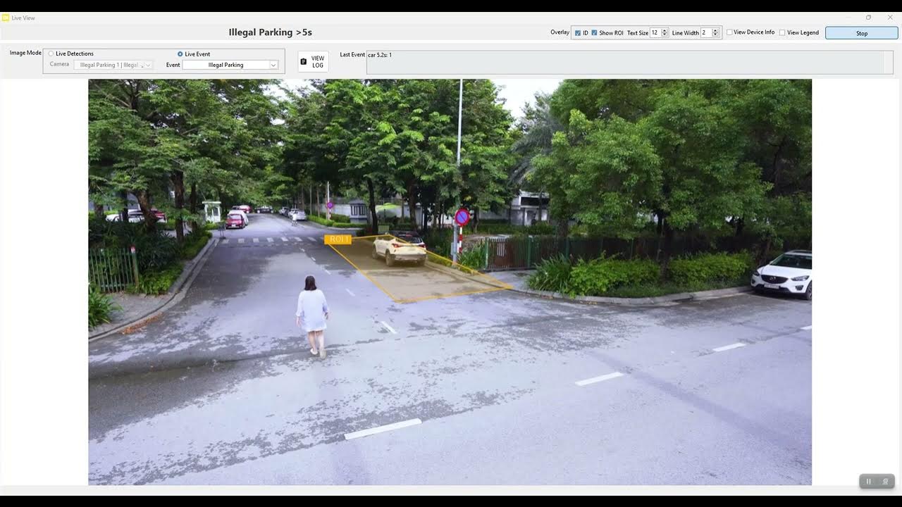 [anscenter Ai Box] Illegal Parking Detection Youtube