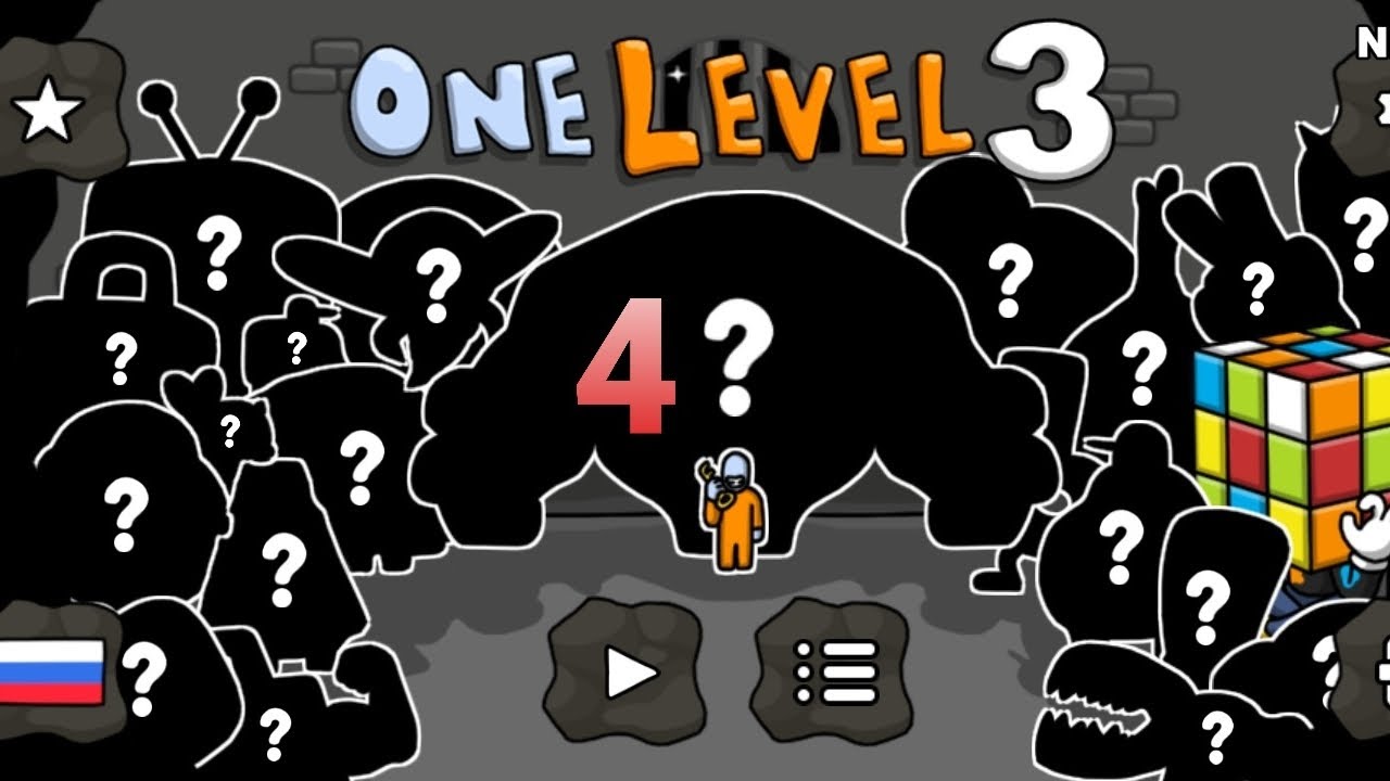 Прохождение one level 3 [4] часть уже сложнее - YouTube