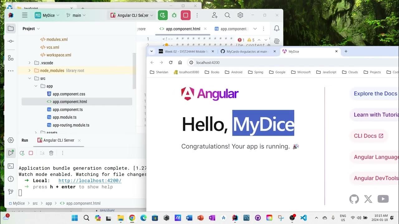 SYST24444 - Making MyCards Angular - Winter 2024 - YouTube