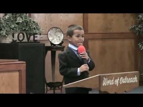 Immediate Healing For Little Preacher Aaron Agnew - YouTube