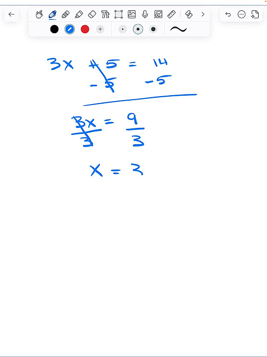 Solving simple algebraic equations - YouTube