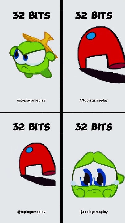 64 bits 32 bits 16 bits 8 bits 4 bits 2 bits 1 bit 1/2 bit 1/4 bit #animation #shorts #memes ...