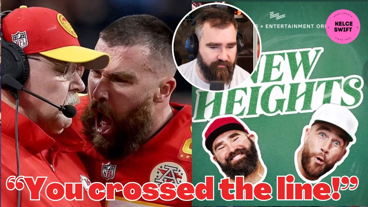 OMG!! Jason Kelce REACTS to Travis Kelce YELLING on Andy Reid’s face at ...