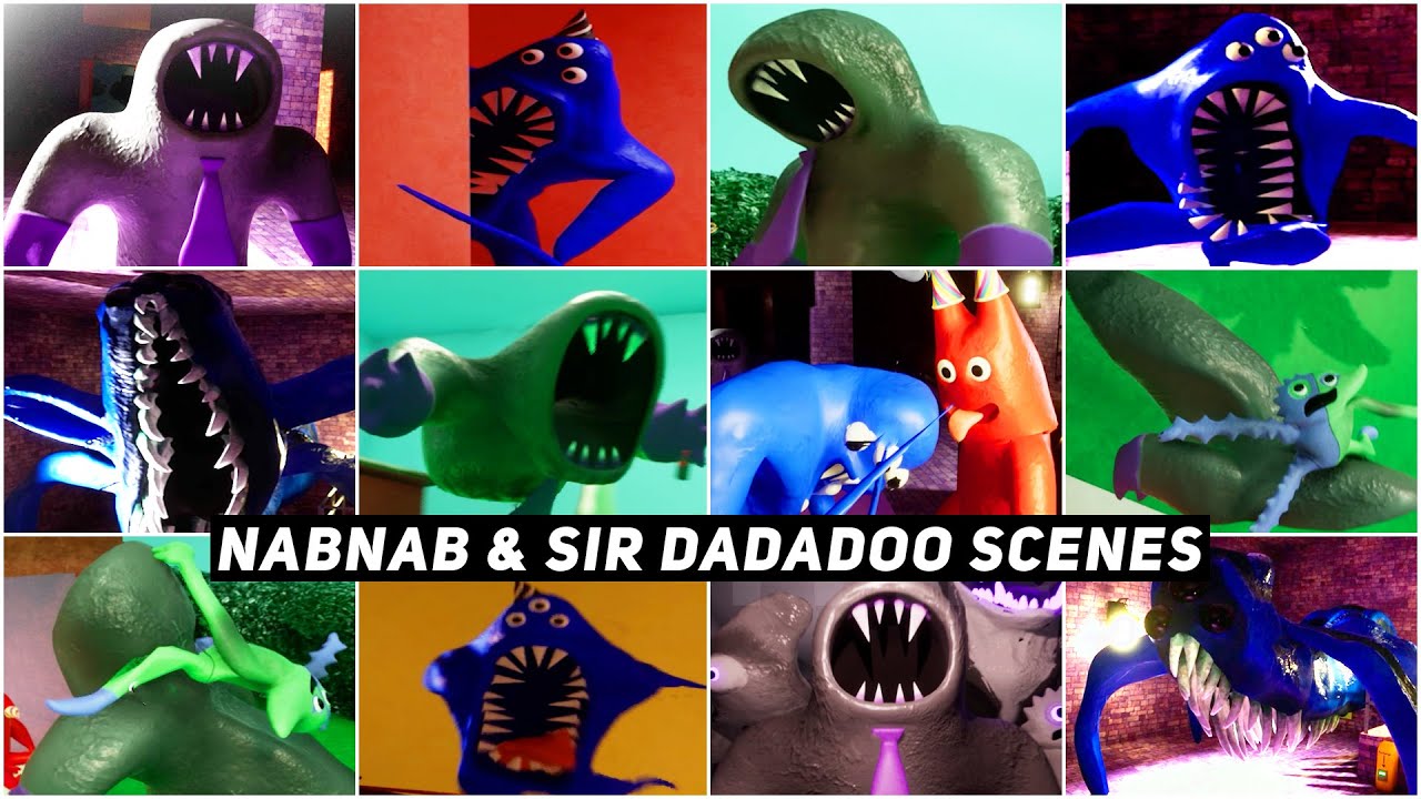 Garten Of Banban 1-6 NABNAB & SIR DADADOO Behind The Scenes - YouTube
