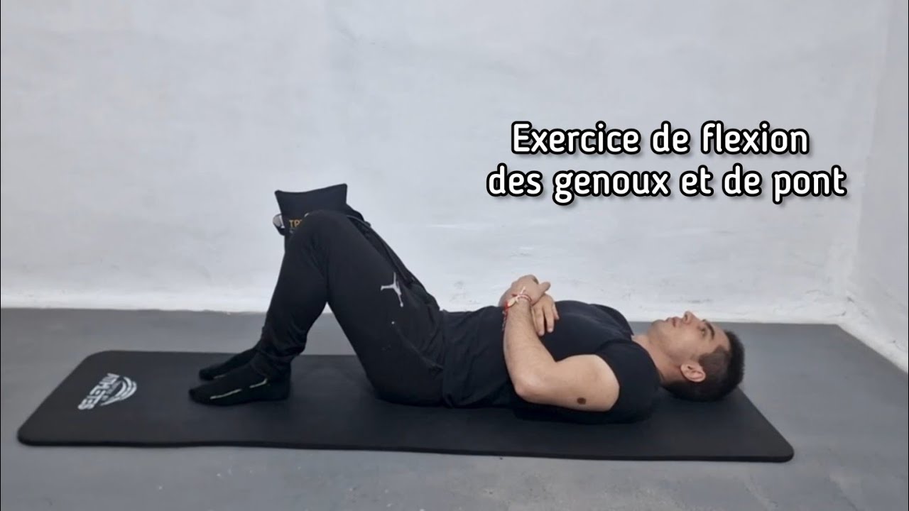 Exercice de flexion des genoux et de pont | Comment l'exécuter ...