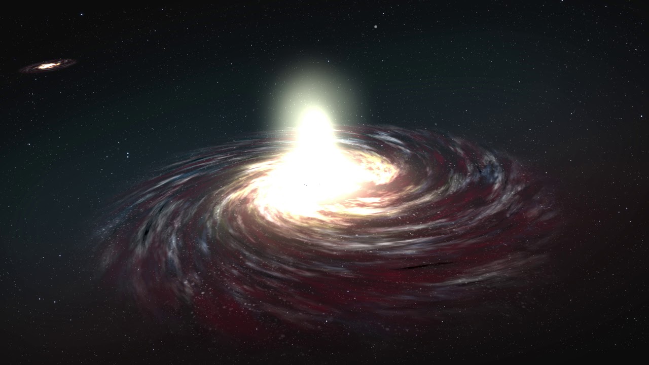 Burning Star in galaxy - YouTube
