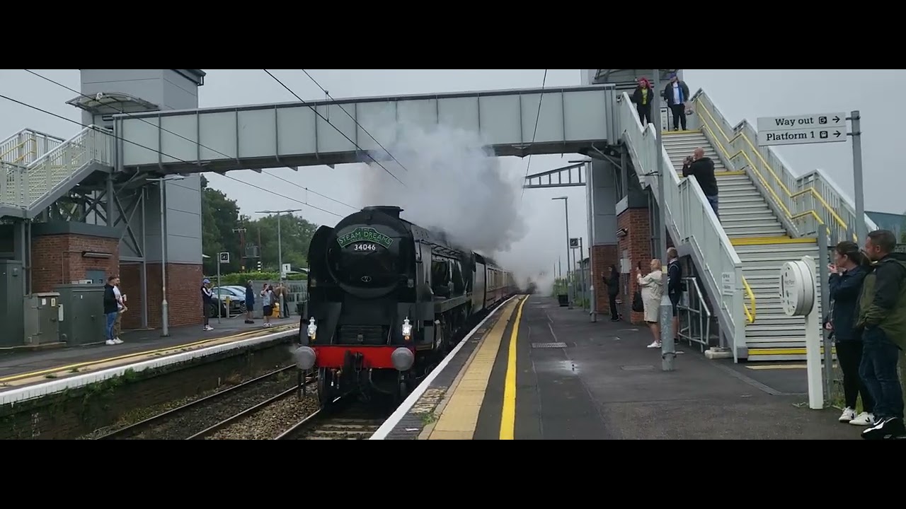 Steam Train Puffing Through Patchway | Steam Dreams 34046 | British ...