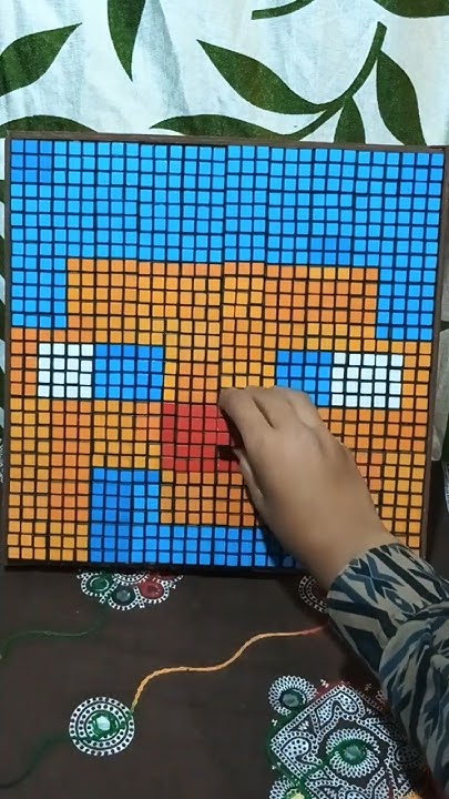 Mini cube se Minecraft mosaic #Minecraft #shorts - YouTube