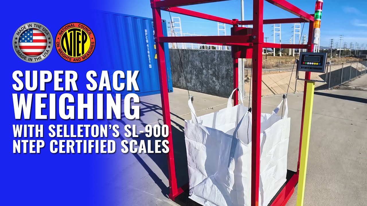 NTEP Certified Floor Scales with Super Sack Frames – Made in USA - YouTube