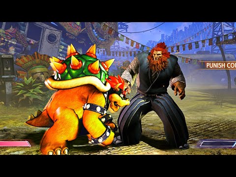 Street Fighter 6 - Akuma vs Bowser (Super Mario) - YouTube
