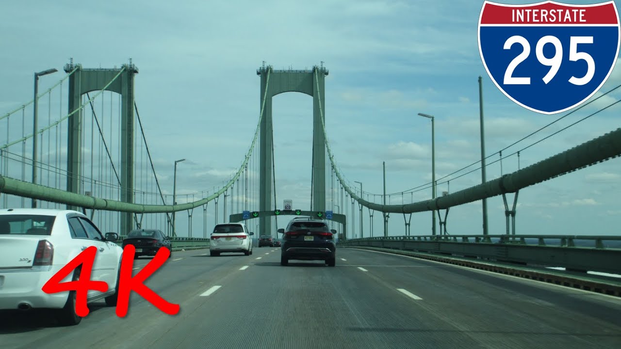 ⁴ᴷ Delaware Memorial Bridge north/eastbound [4K VIDEO] - YouTube