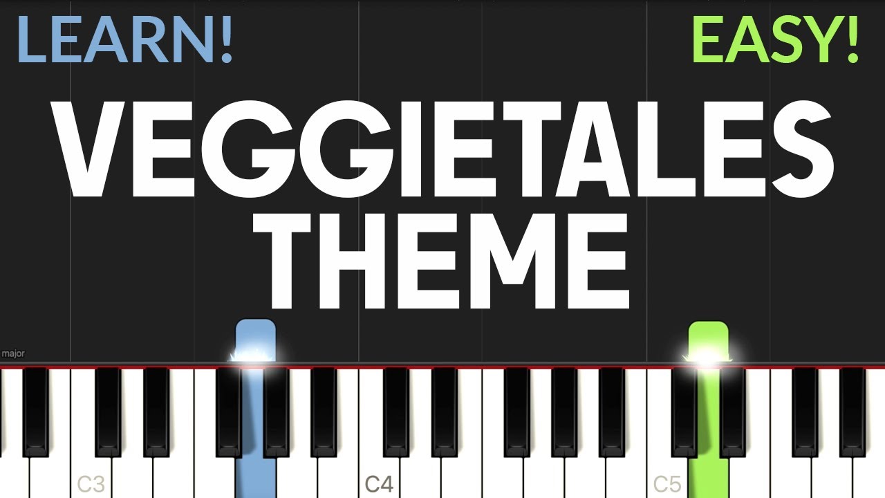 VeggieTales Theme | EASY Piano Tutorial - YouTube