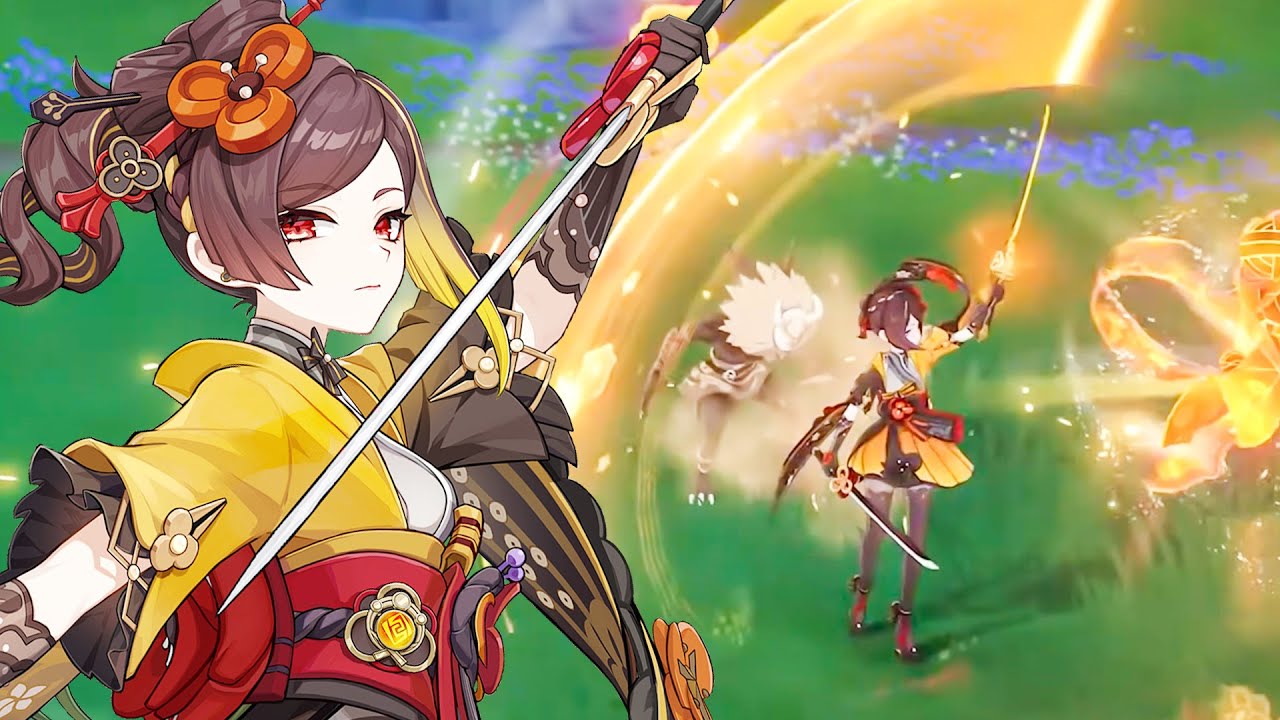 CHIORI SKILL & DEMO Gameplay Genshin Impact - YouTube