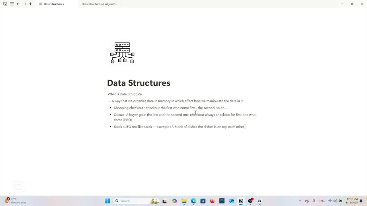 Data Structure Introduction - YouTube