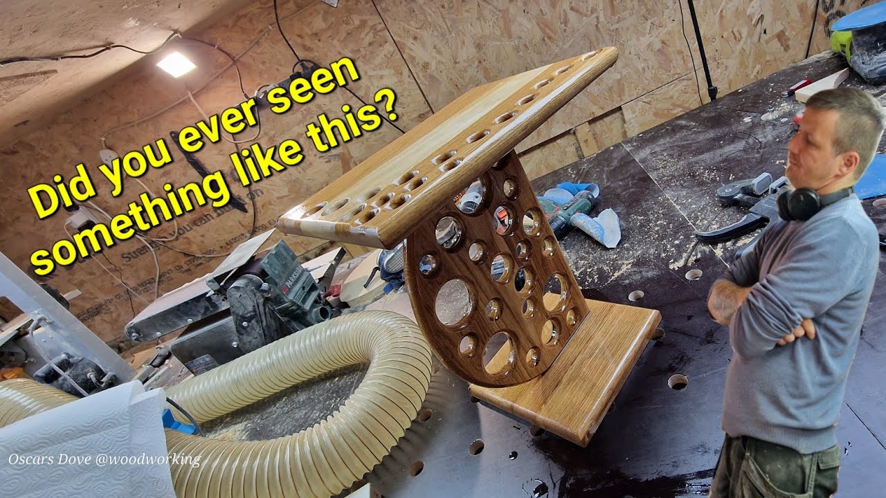 Perfect side Table With Unique Design, Woodworking project. handmade oak table - YouTube