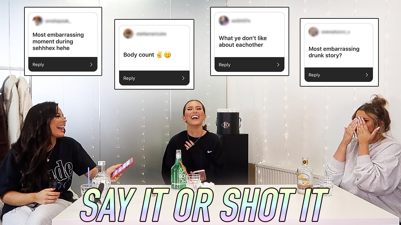 SAY IT OR SHOT IT FT MADS & RACHEL! | Hannah Renée - YouTube