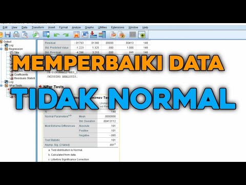 Begini Trik Mengatasi Data Tidak Normal | Tutorial SPSS - YouTube